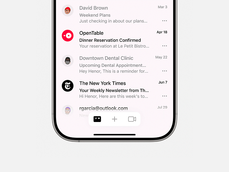 Minimalist Email Inbox UI by Jungle Bob on Dribbble