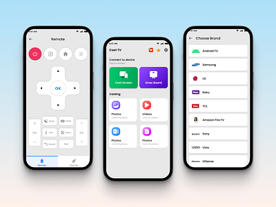 Tv Remote App UI designs, themes, templates and downloadable graphic ...