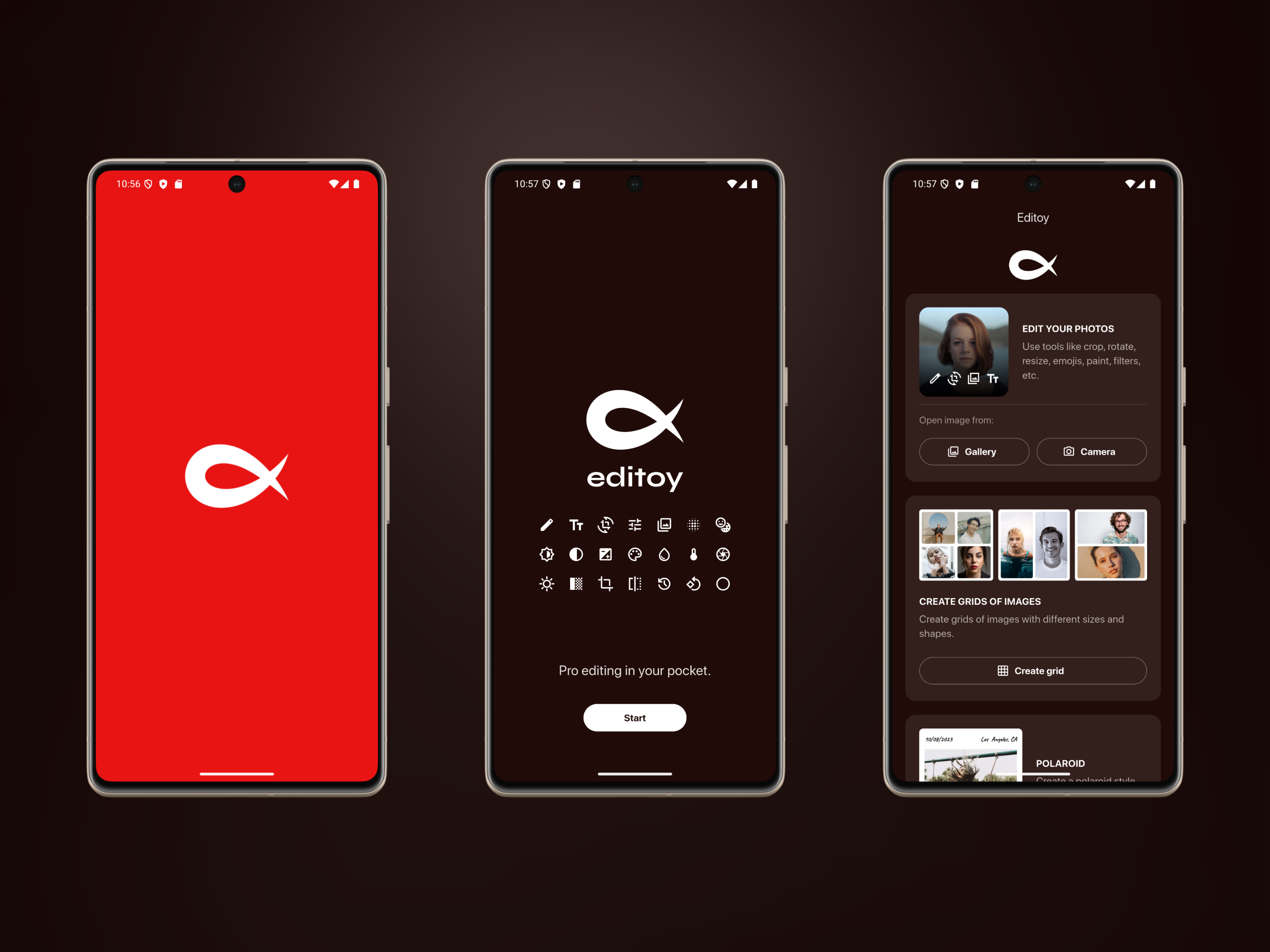 Editoy - Image editor (Flutter) by Carlos Costa on Dribbble