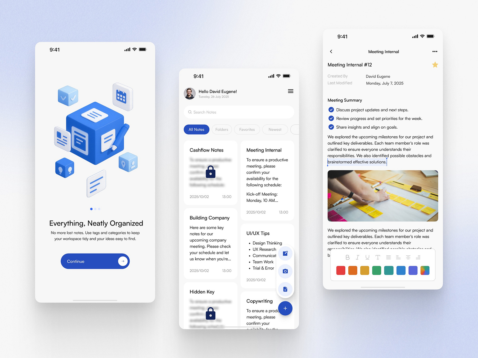 Notra – Minimal Note Mobile App with AI Powered Productivity by LAIN UI ...