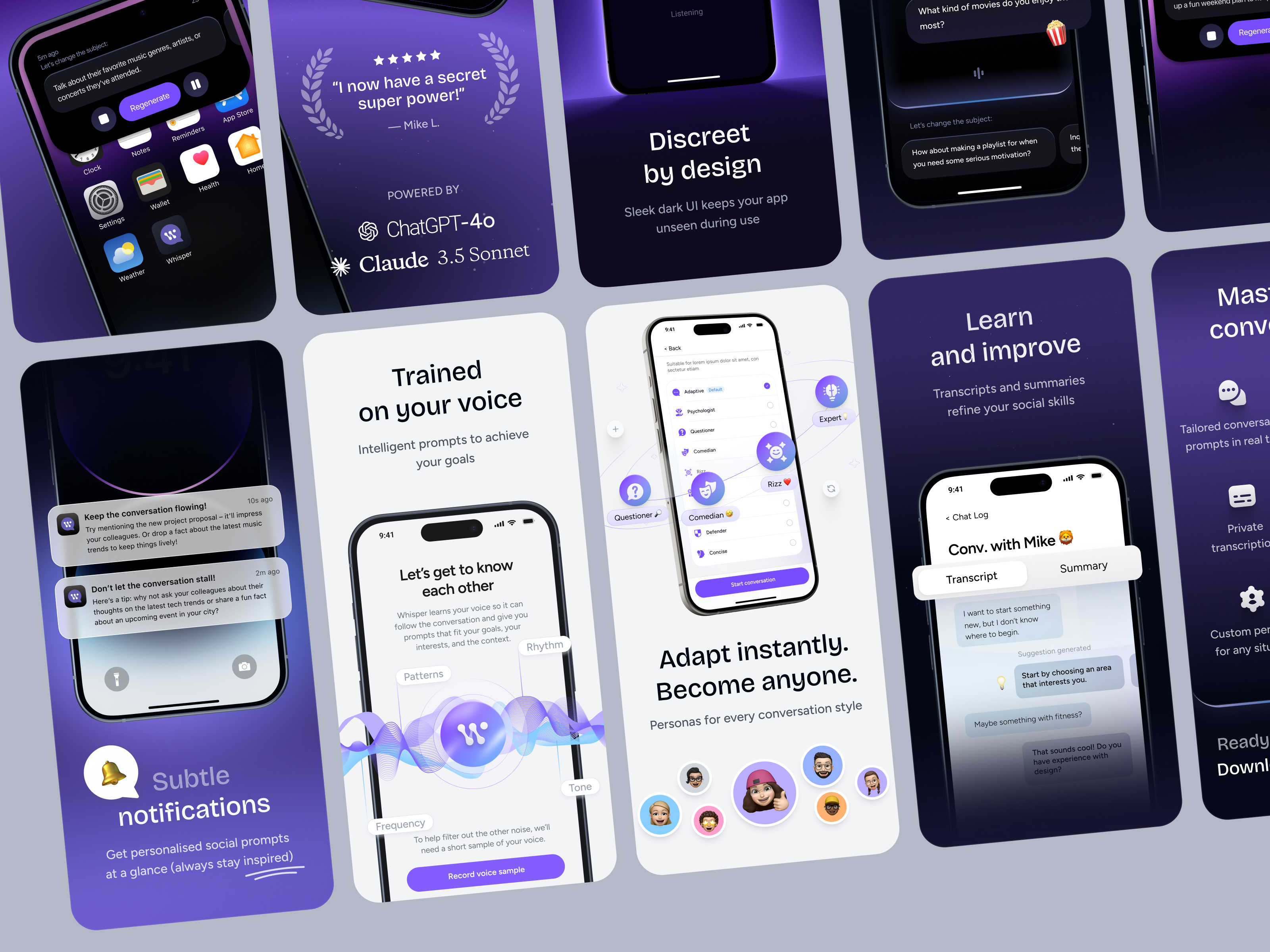 App Store Images - AI-Powered Conversation Copilot by Outcrowd on Dribbble