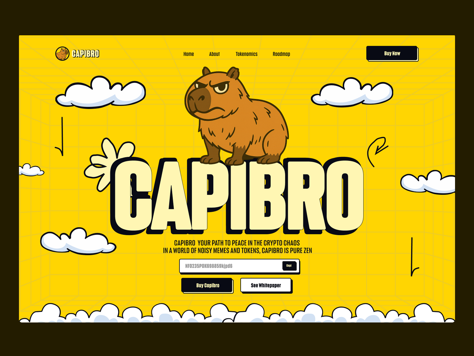 $CAPIBRO - crypto meme mem token by Nina Marinenko on Dribbble
