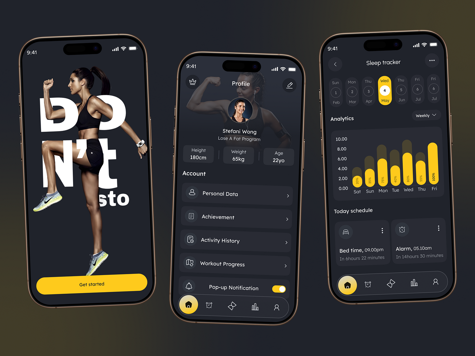 AI Fitness Tracker Mobile App Design by UIX Maruf Hossen on Dribbble