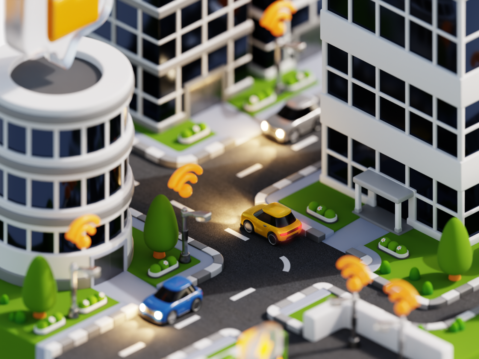 Smart City - 3D Isometric Illustration by M Wildan Cahya Syarief for ...