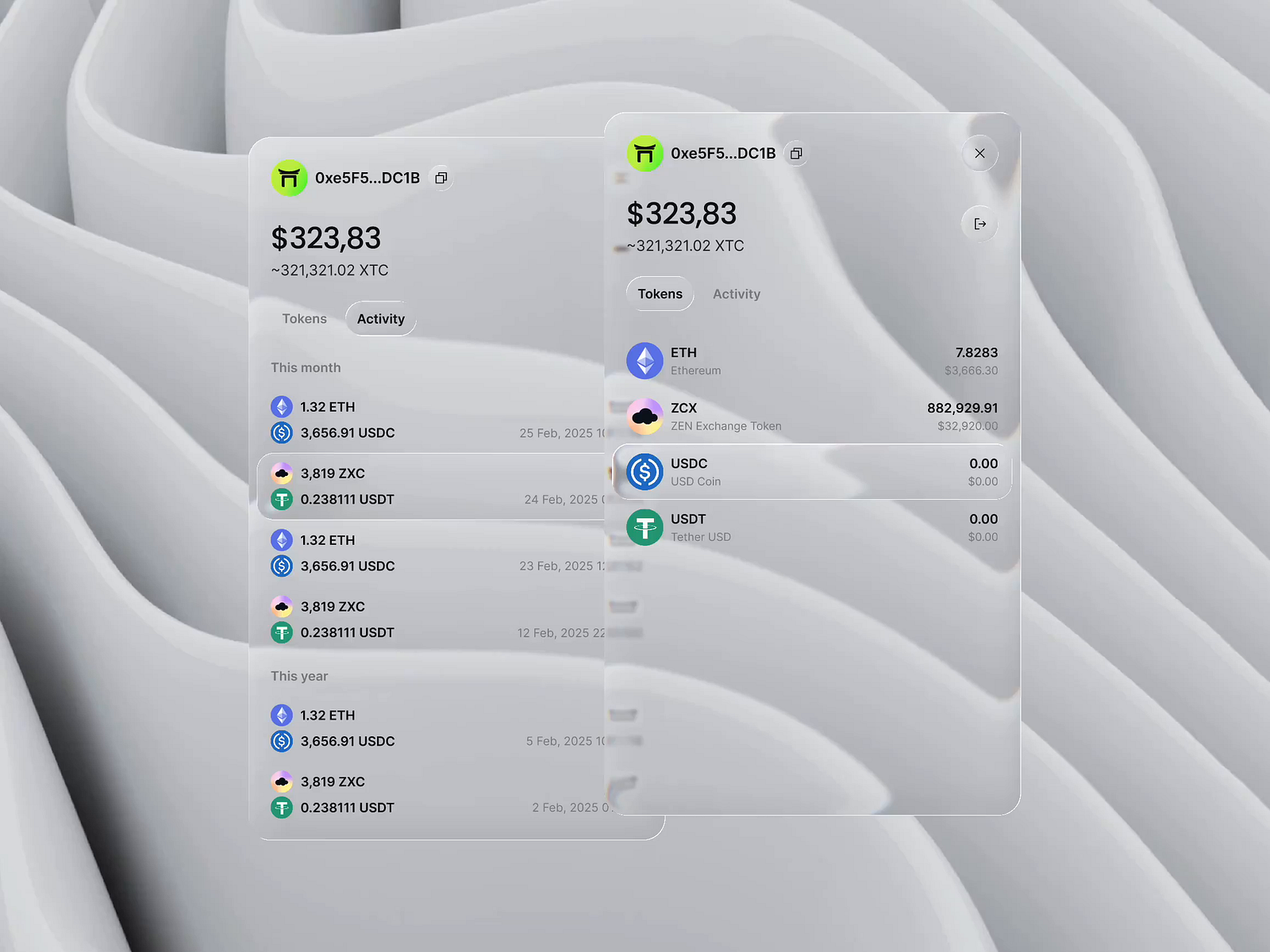 ZenSwap - Liquid Glass Concept by Vitalii Razgulin on Dribbble