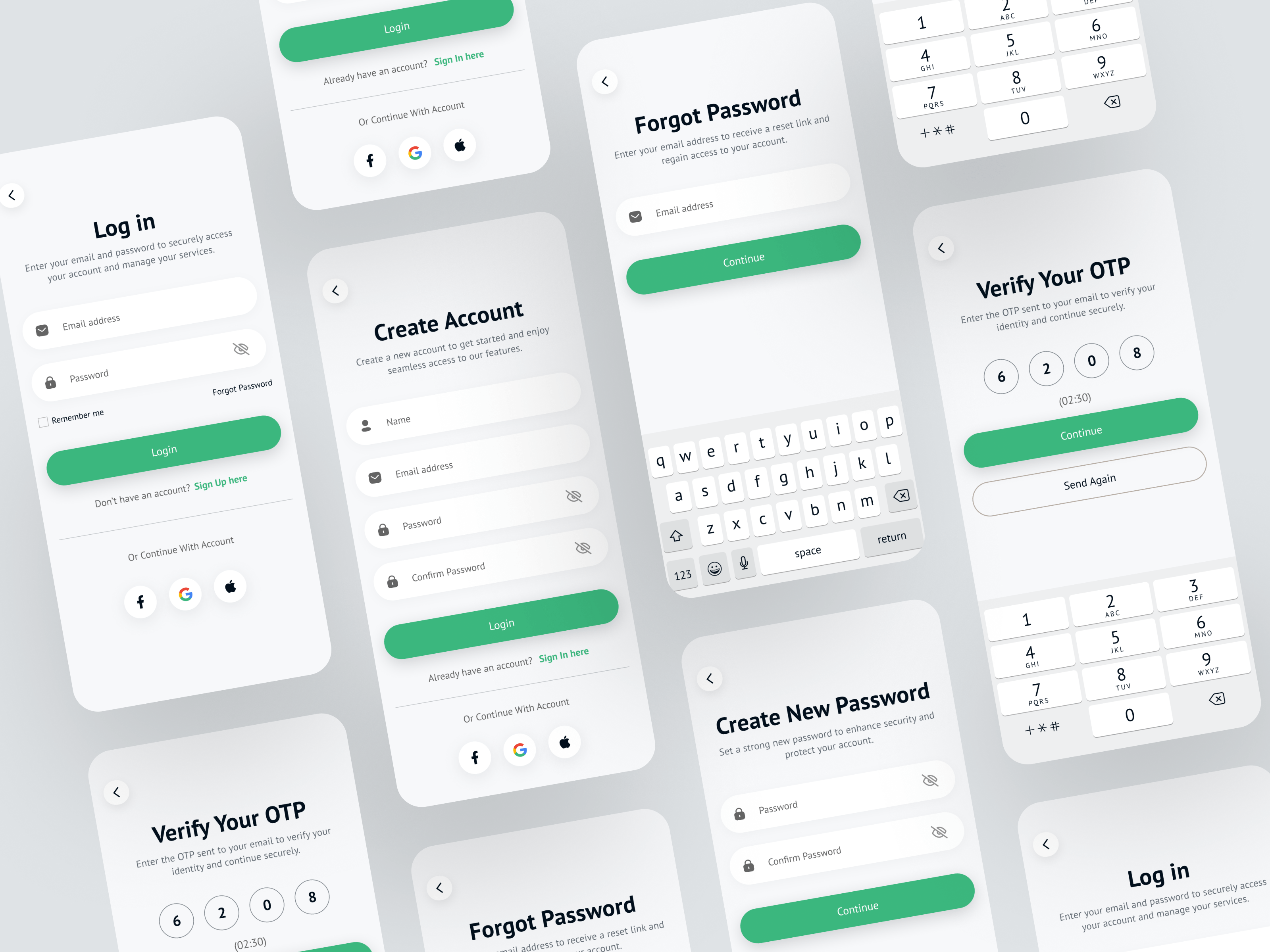 Mobile App Authentication UI – Login, Signup & Password Reset by ...
