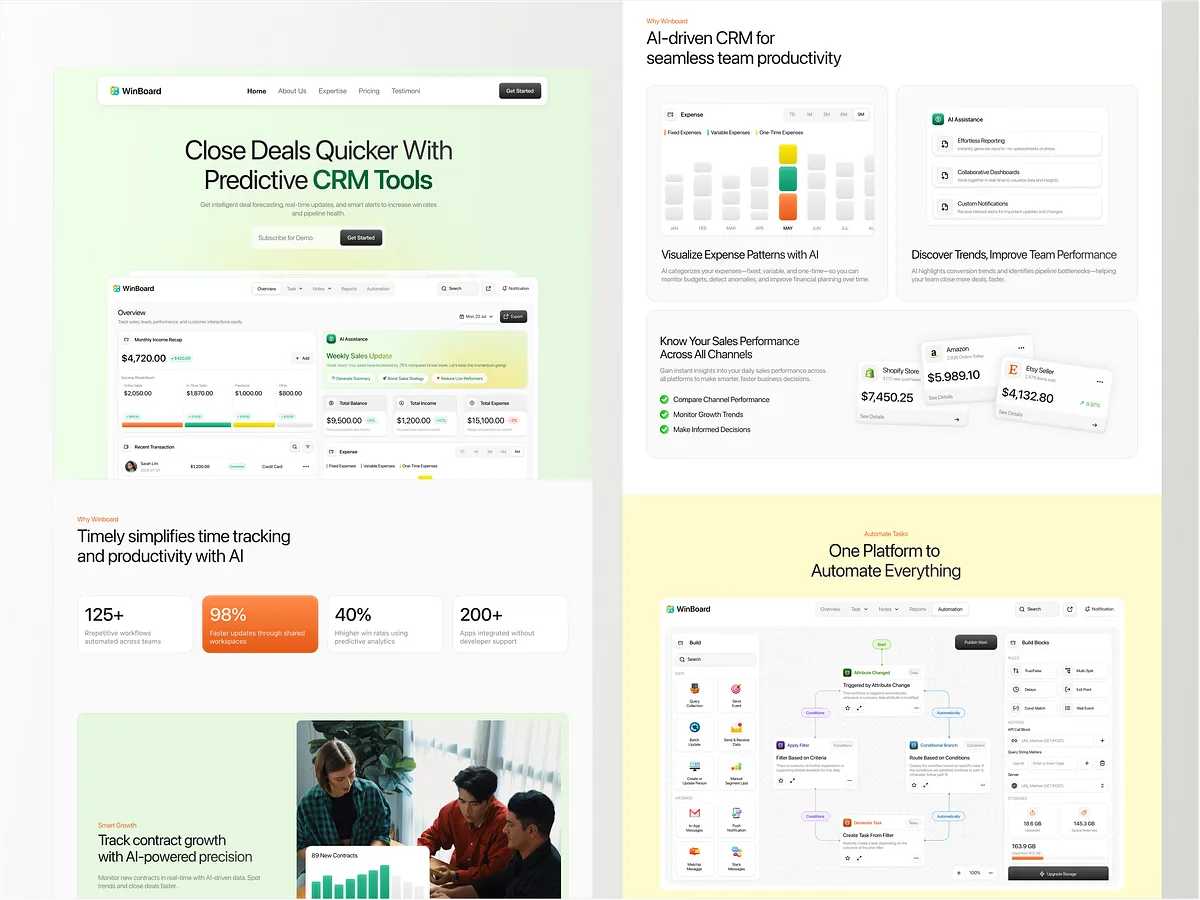 Browse thousands of Crm Home images for design inspiration | Dribbble
