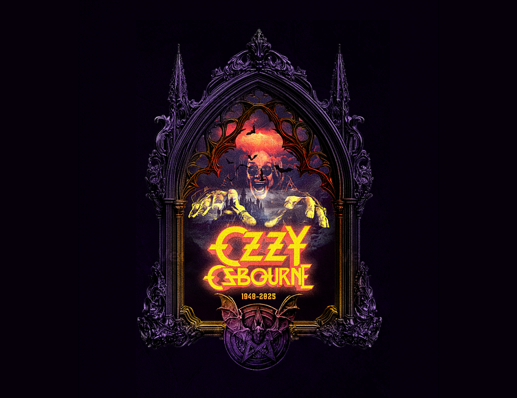 Ozzy Osbourne Mural Tribute by Cole on Dribbble