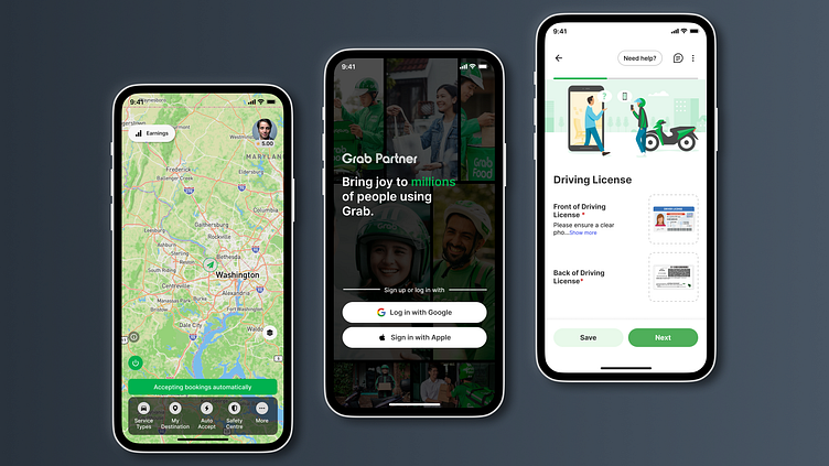Ride Sharing App UI Design by Tanvir Hasan Pial on Dribbble