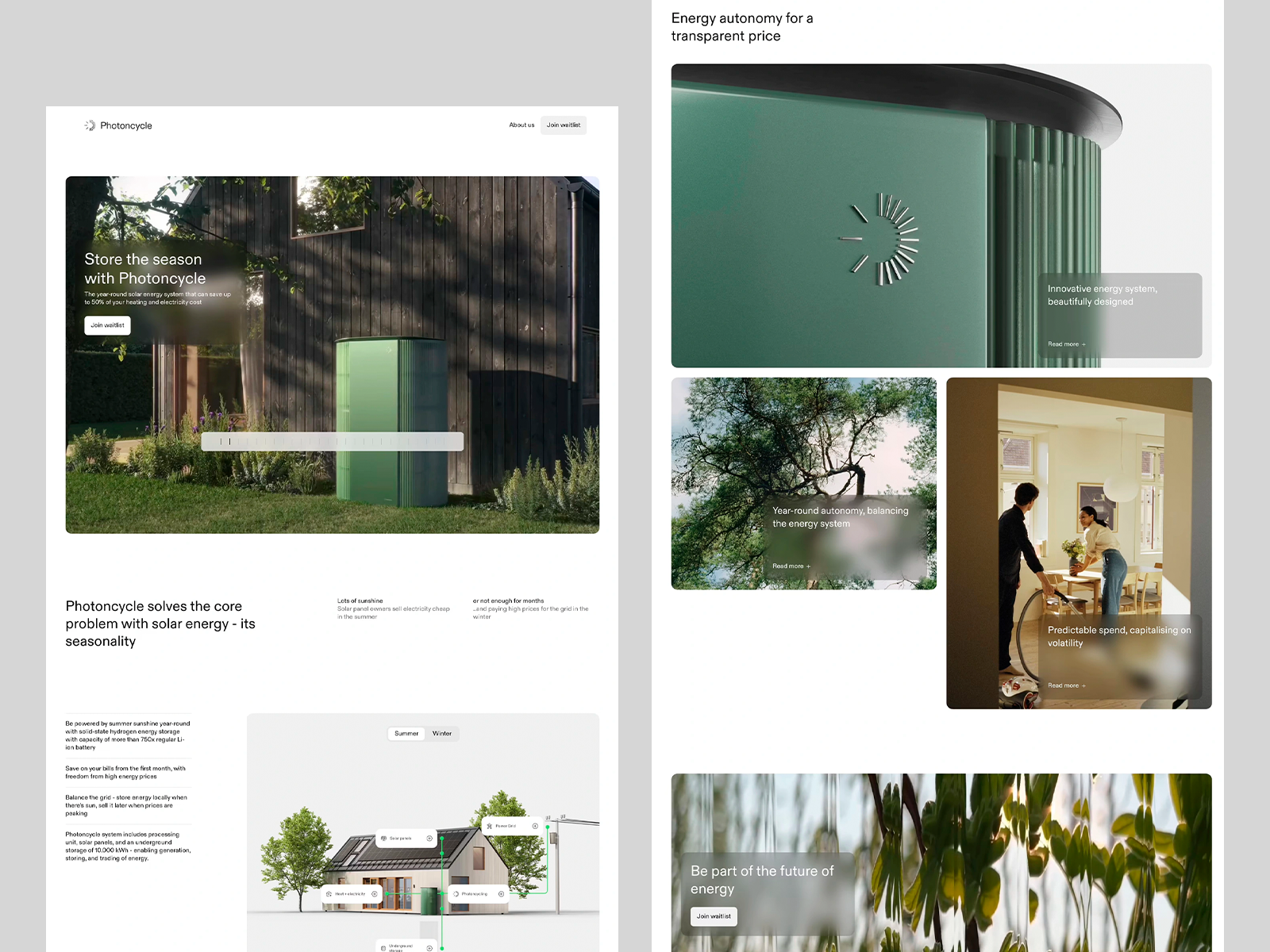 Sustainable Energy Website Design by Yannick Blanchette on Dribbble