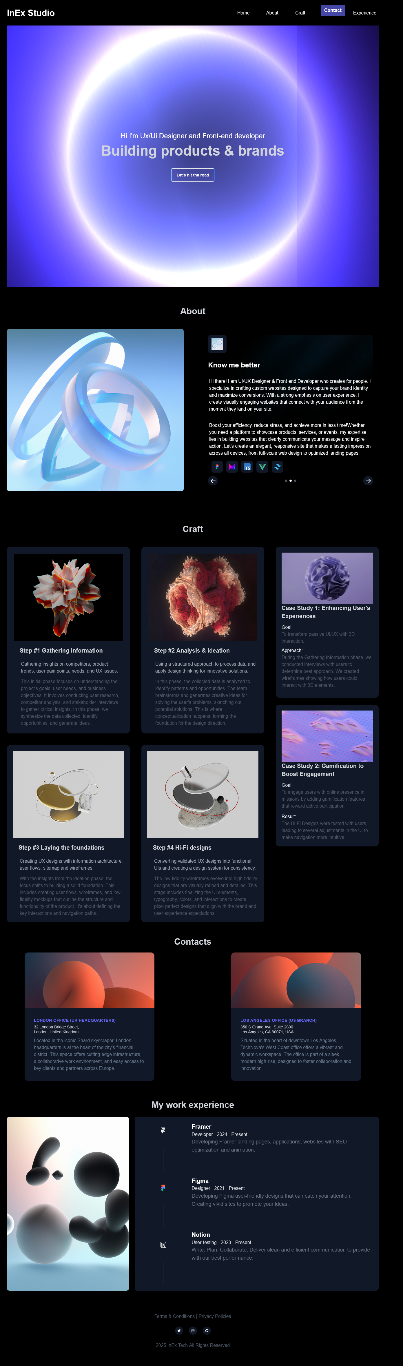 Interactive Portfolio Website — UI/UX Design & Front-End Develop by ...