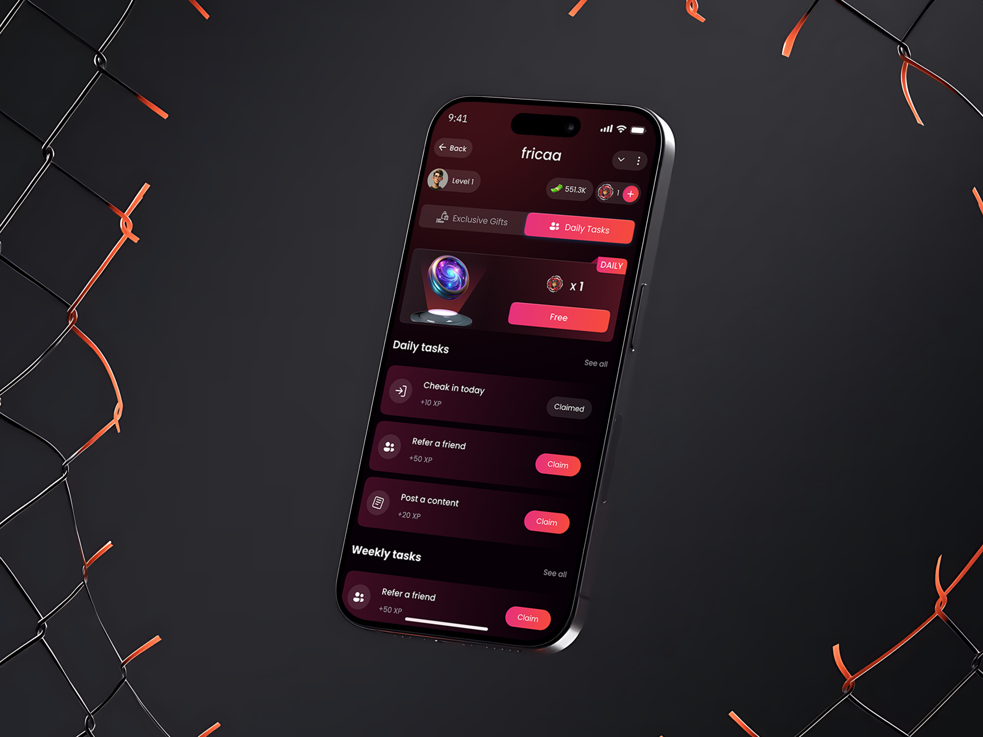 Daily Tasks - VIP Perks & Digital Gifts App by Yeasin Arafat on Dribbble