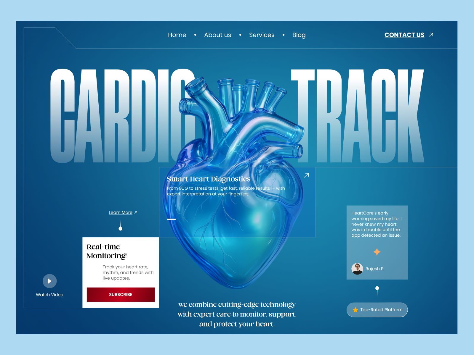 🩺 AI-Powered Cardiology Web Design for Smart Heart Monitoring by Ankit on Dribbble