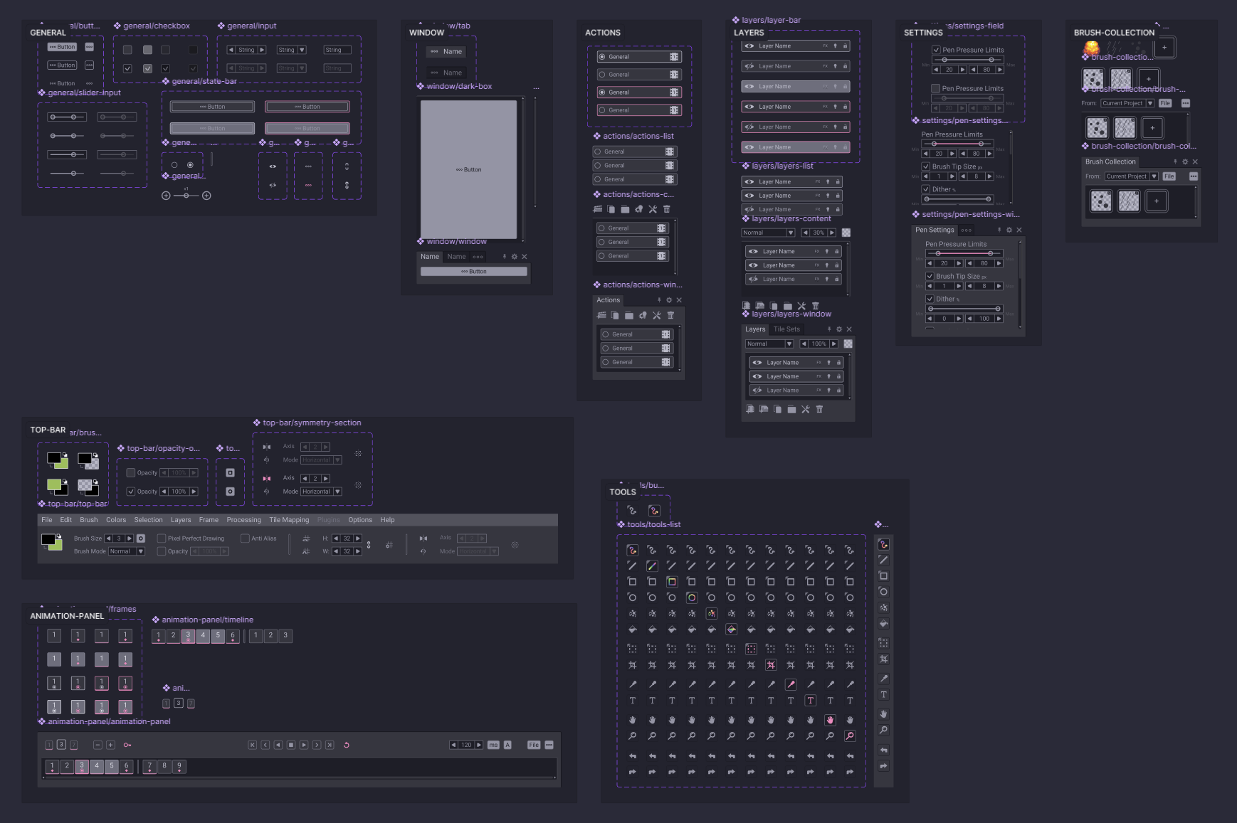 Pixel Art Editor Redesign + Prototype by Oskar Potratz-Zloch on Dribbble