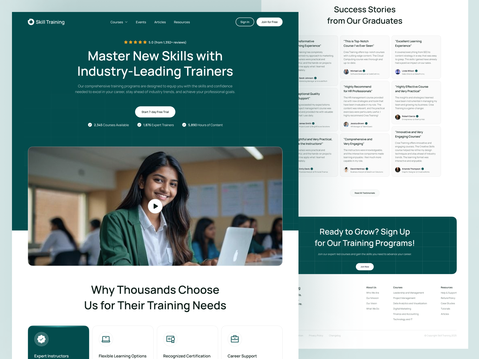 Training – Professional Learning & Development Landing Page by Nexila ...