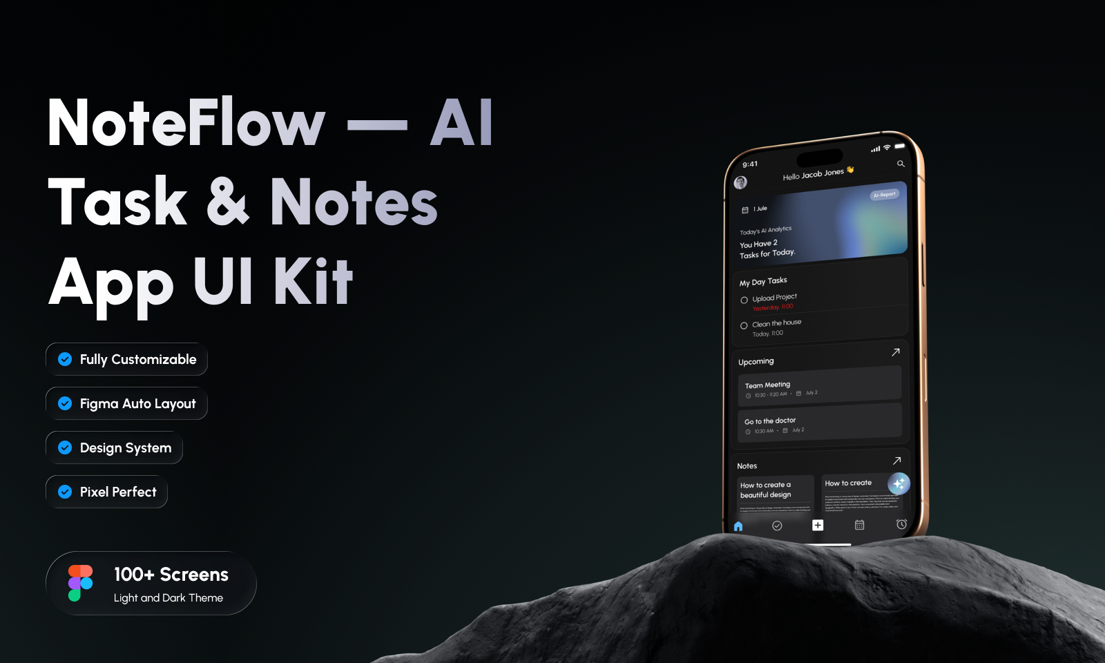 NoteFlow — AI Task & Notes App UI Kit by Edward Gerasim on Dribbble
