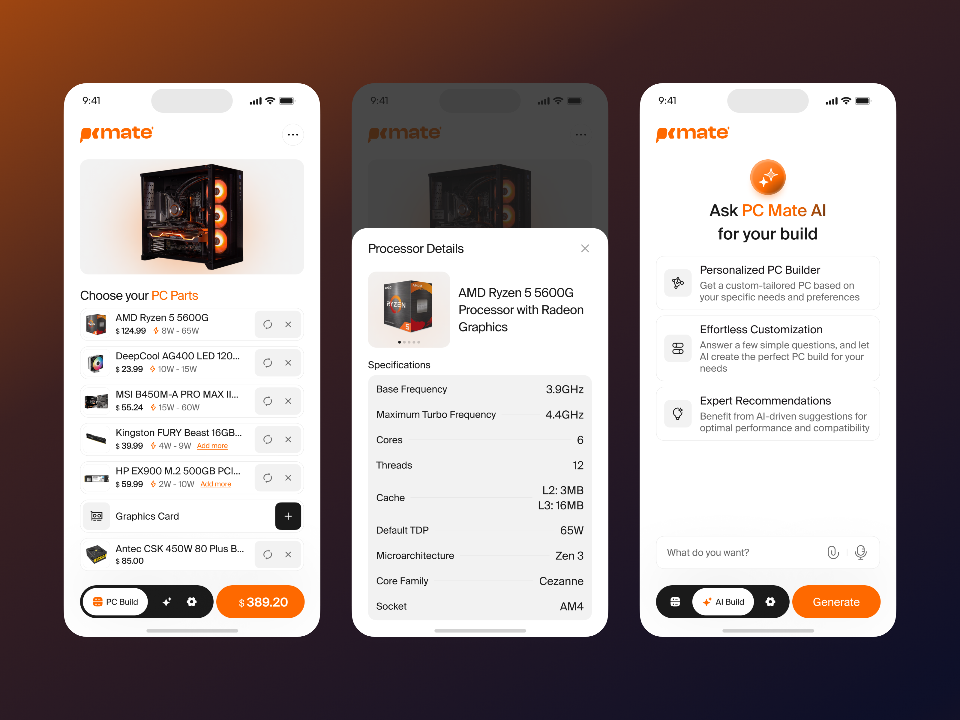 AI PC Builder Mobile App UIUX Design by Panze Mobile App for Panze - UX ...