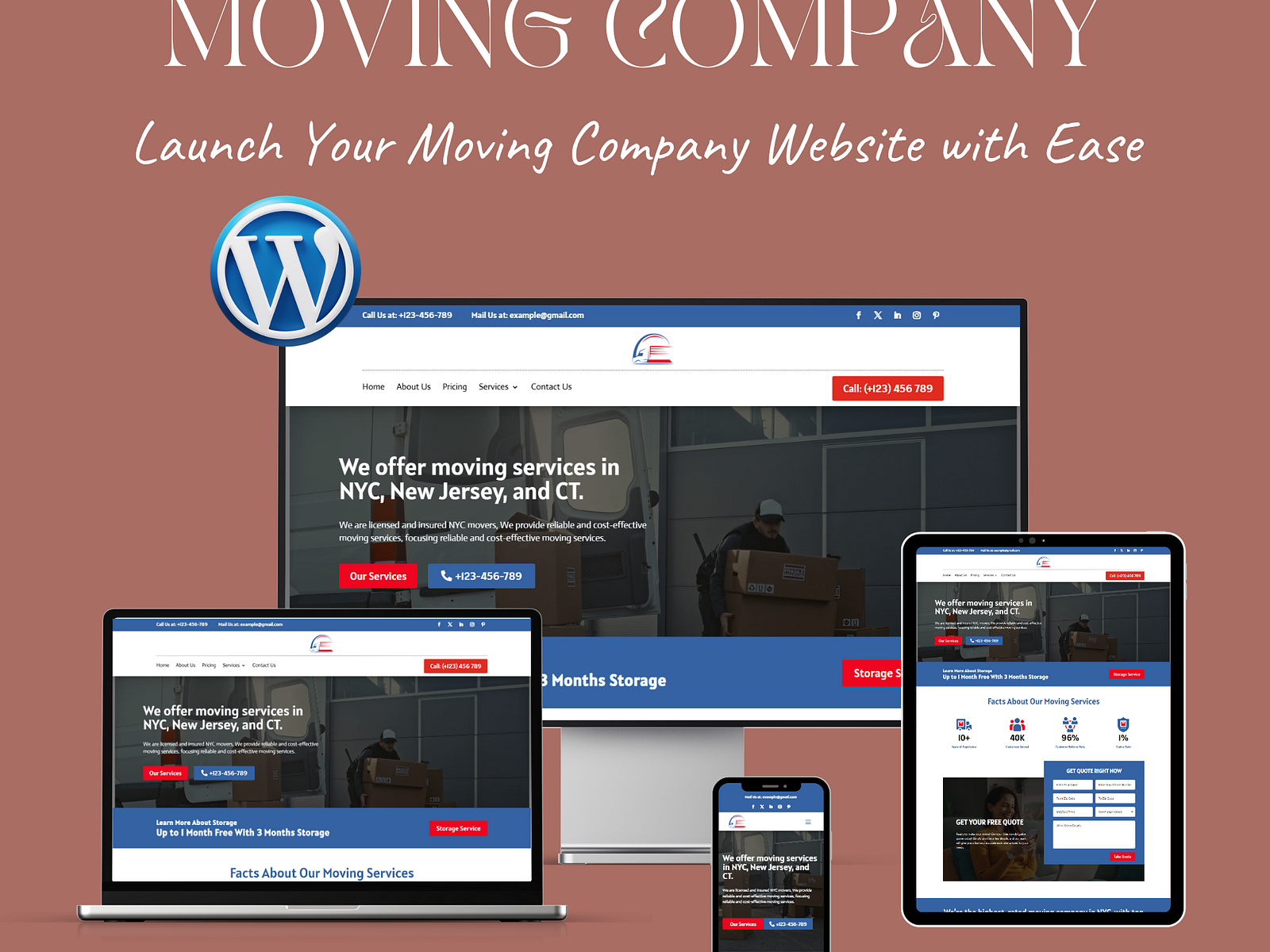 Moving Company Website Template – Ready to Launch in 24 Hours by ...