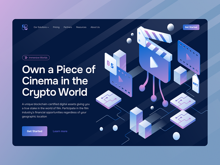 Vidblocks - Crypto based Cinema Platform Hero Section by Illiyin Studio ...
