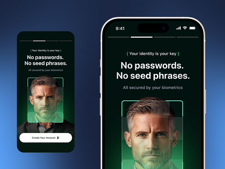 Biometric Authentication Mobile UI by Nixtio on Dribbble