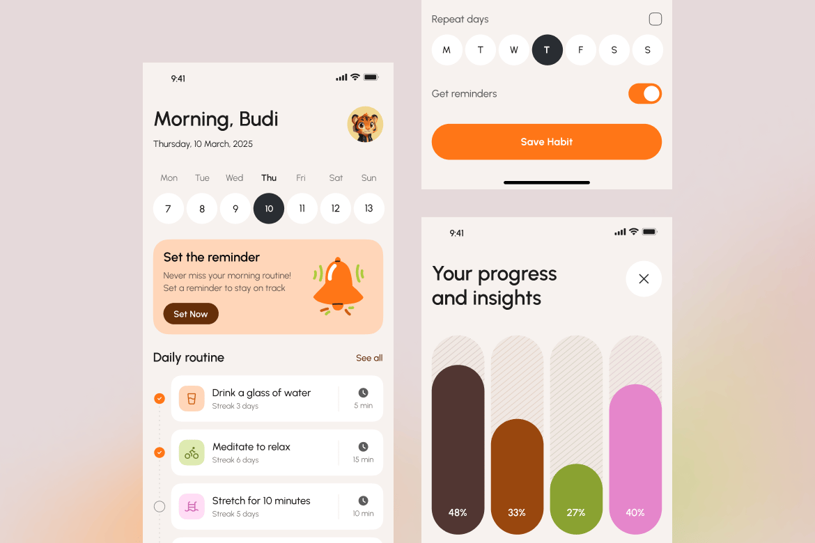 Habit Tracker App by Abdul Saboor on Dribbble