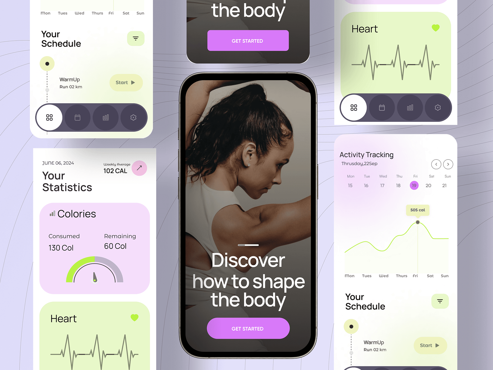 Fitness Tracker App UI – Modern Health & Activity Dashboard by Abdul ...