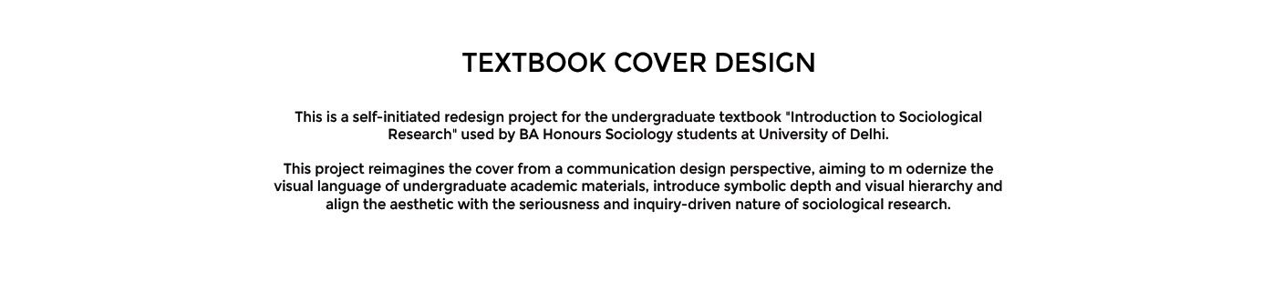 Textbook Re-design: Visual Identity Design for Sociology Books by Dolly ...