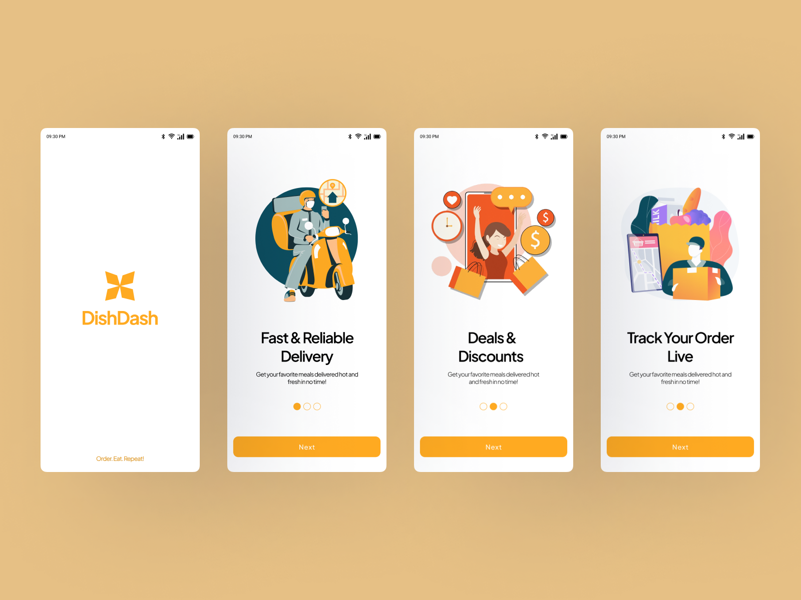 Splash and onboarding screen by supriya maurya on Dribbble