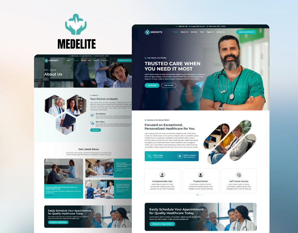 Medelite — Health & Medical Elementor Template Kit by Template Orbit on ...