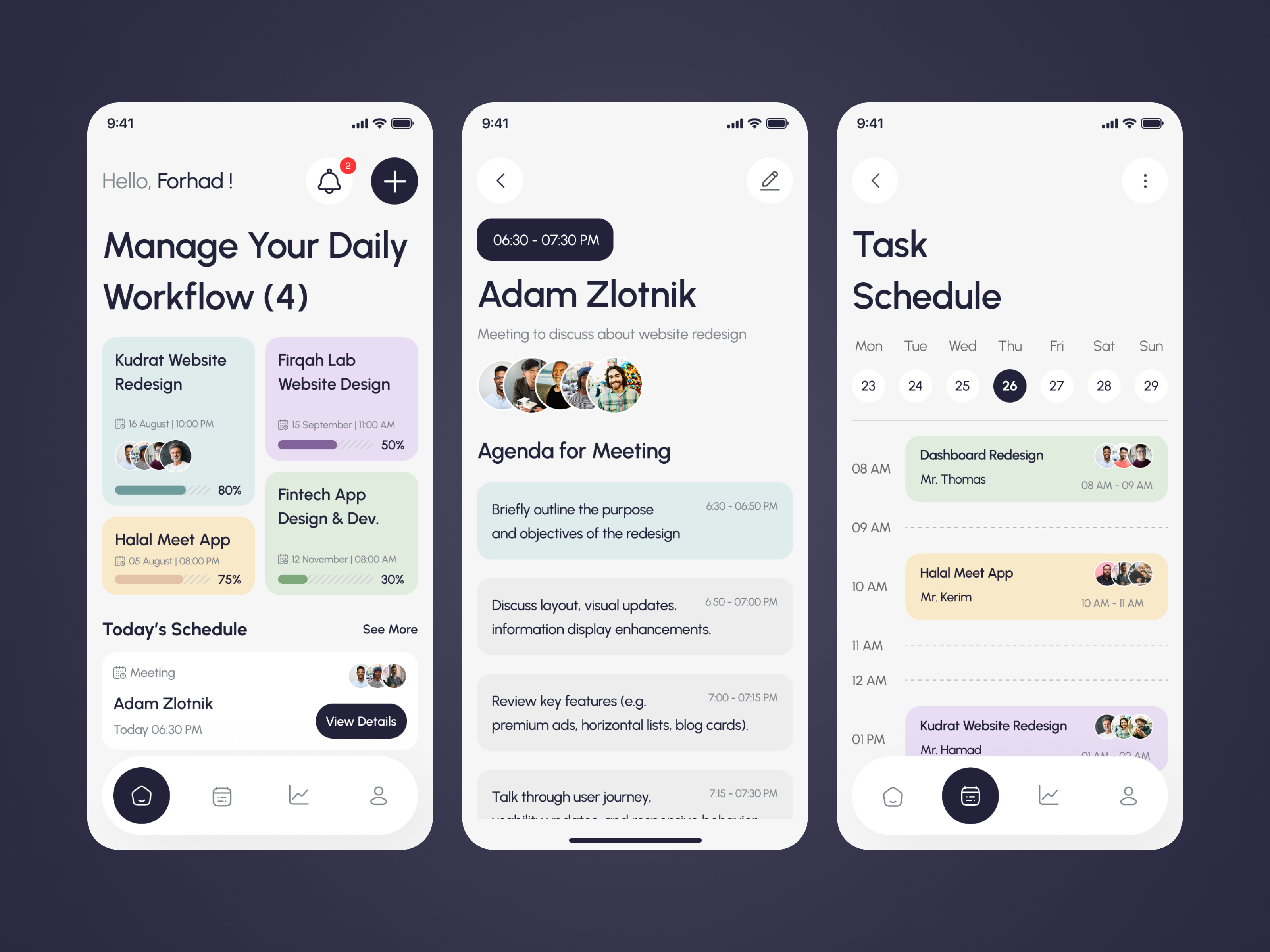 Task Management App Ui – Mobile App Design By Md Forhad Alam For Firqah 