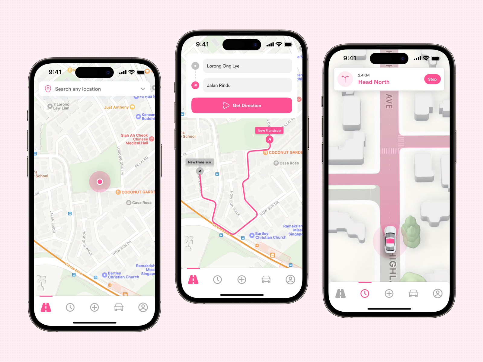 Modern Navigation Map App Design by Sandy Syahbana on Dribbble