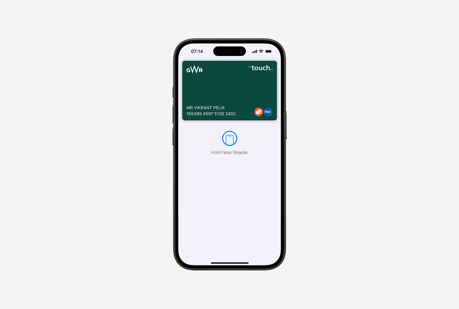 GWR Digital Smartcard by Vikrant Pelia on Dribbble