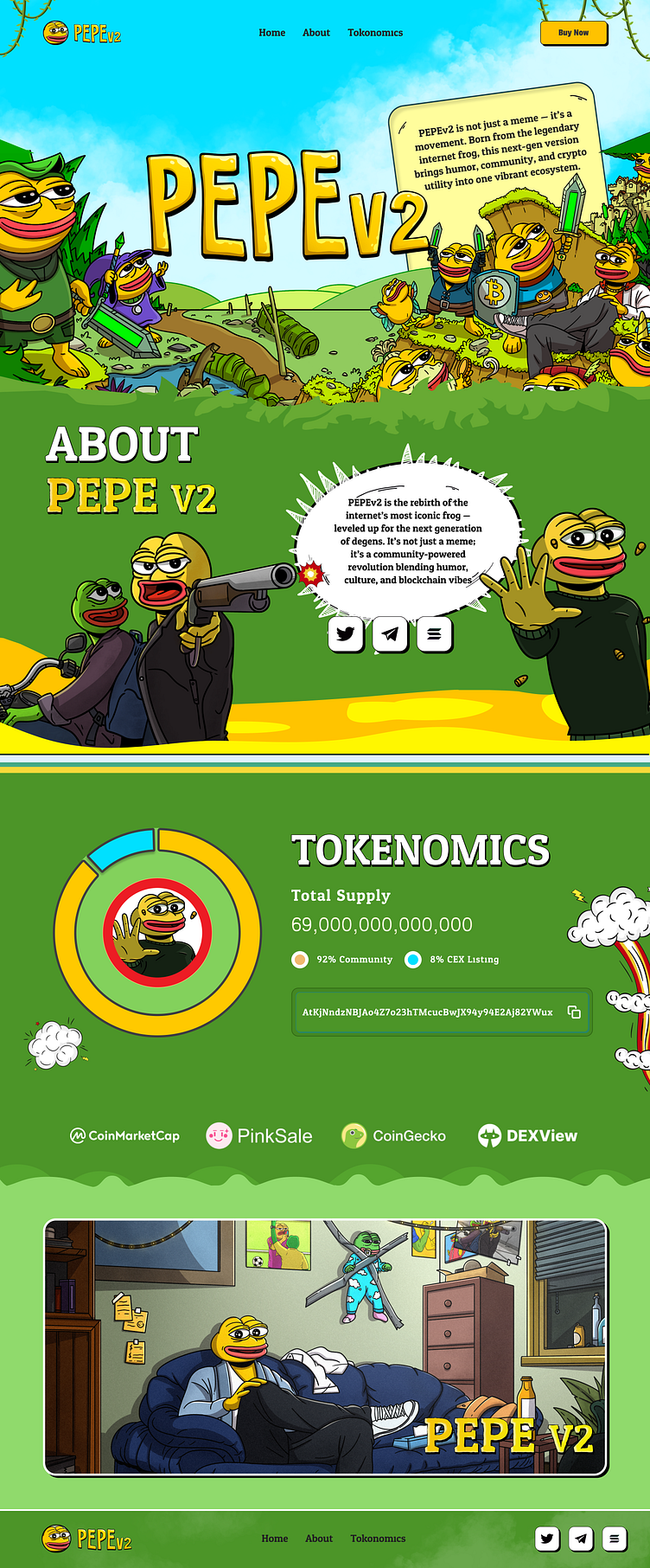 Meme Coin Token Website by UX SAJIB on Dribbble