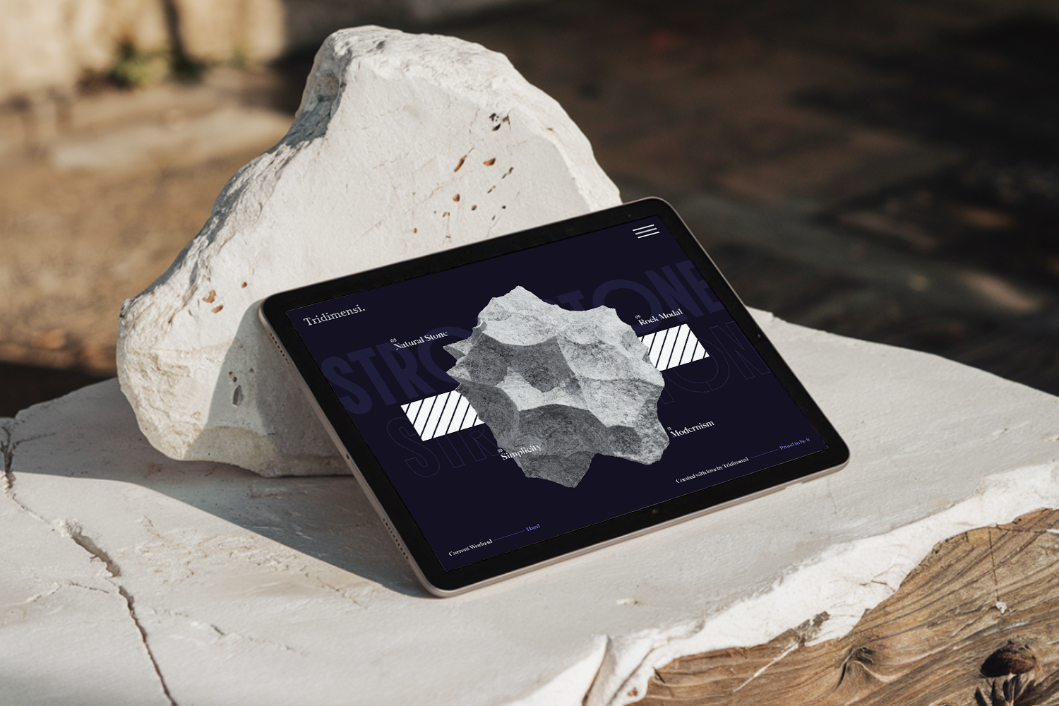 3D Natural Stone by Tridimensi on Dribbble