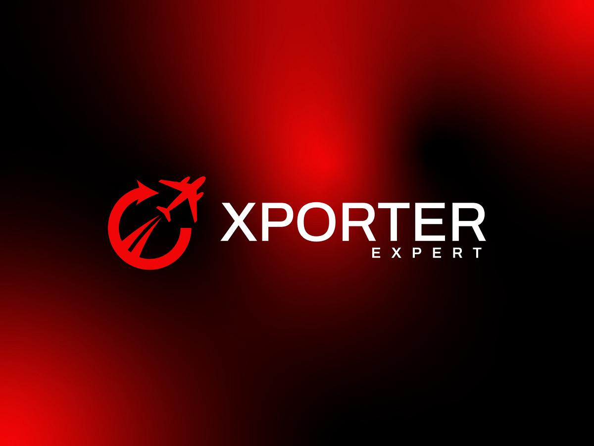 Xporter Expert – Export Import Logo with Plane & Circular Arrow by ...