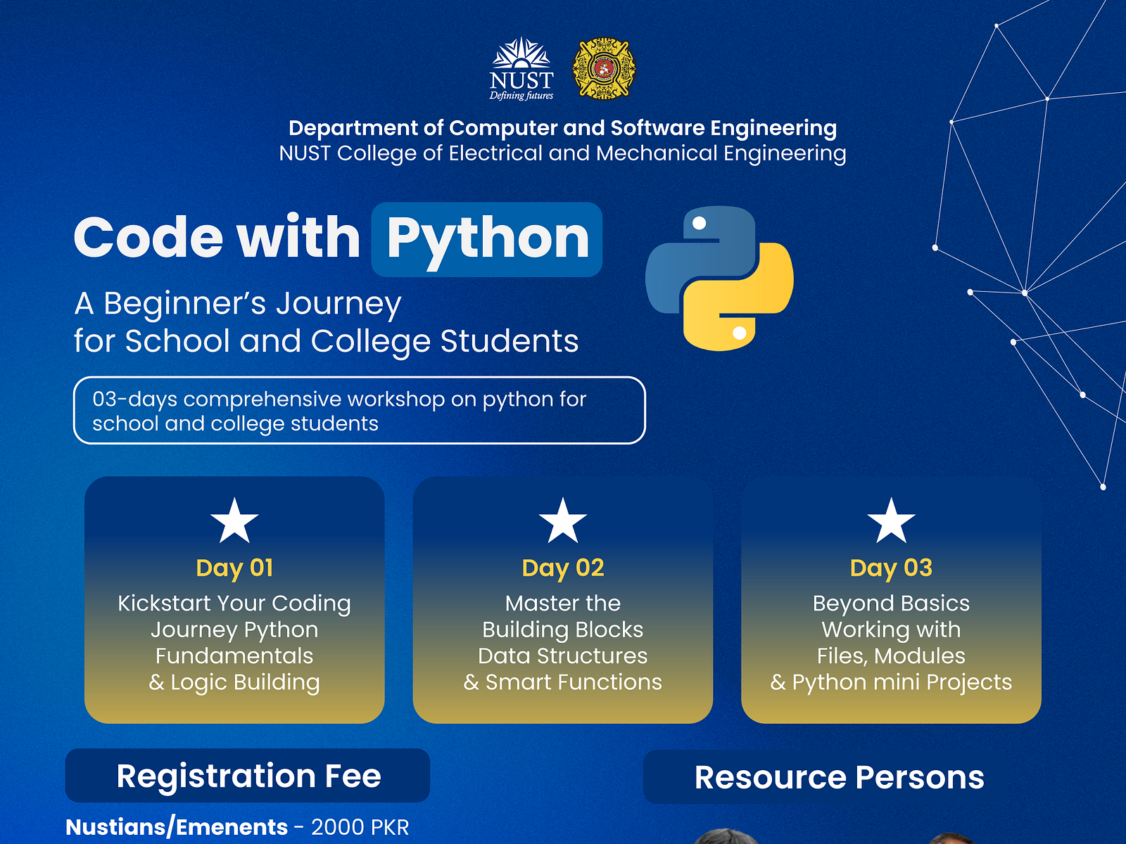 Python Workshop Poster by Sumair Designs on Dribbble