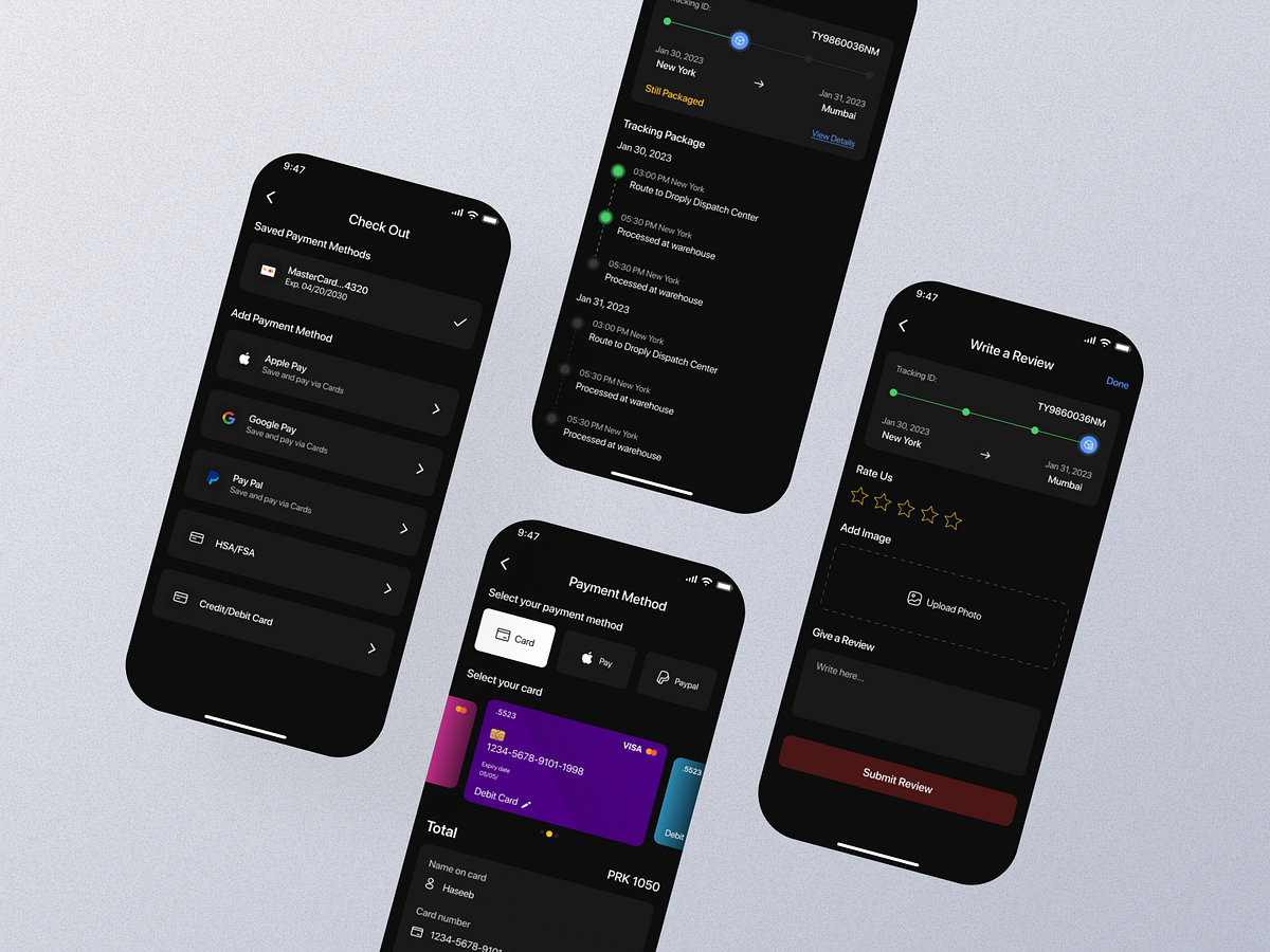 Dark Mode Mobile App Ui by UI Ants on Dribbble