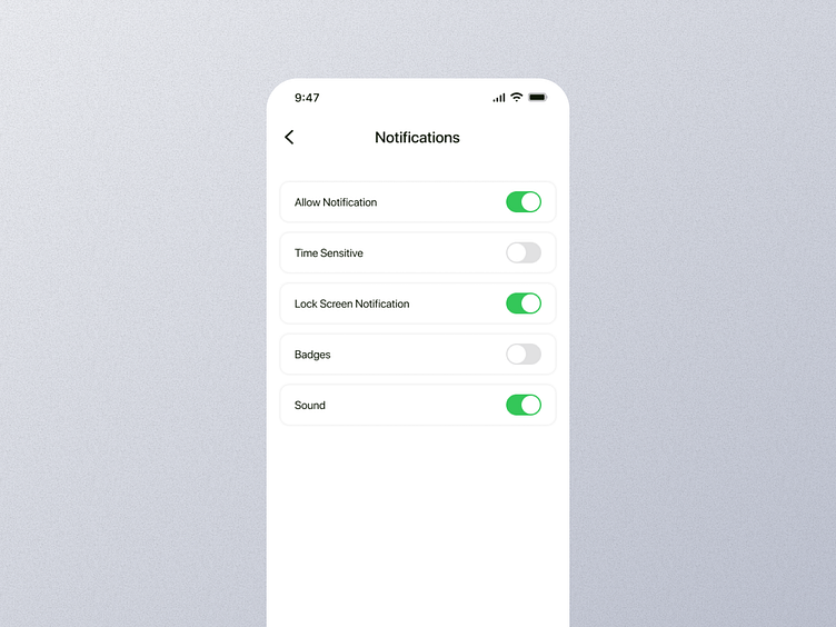 Notification Mobile App Ui by UI Ants on Dribbble