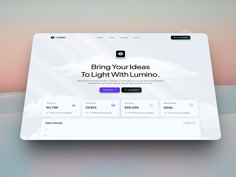 Lumino - AI Landing Page by Homies Lab for Homies Lab | UI/UX Agency on Dribbble