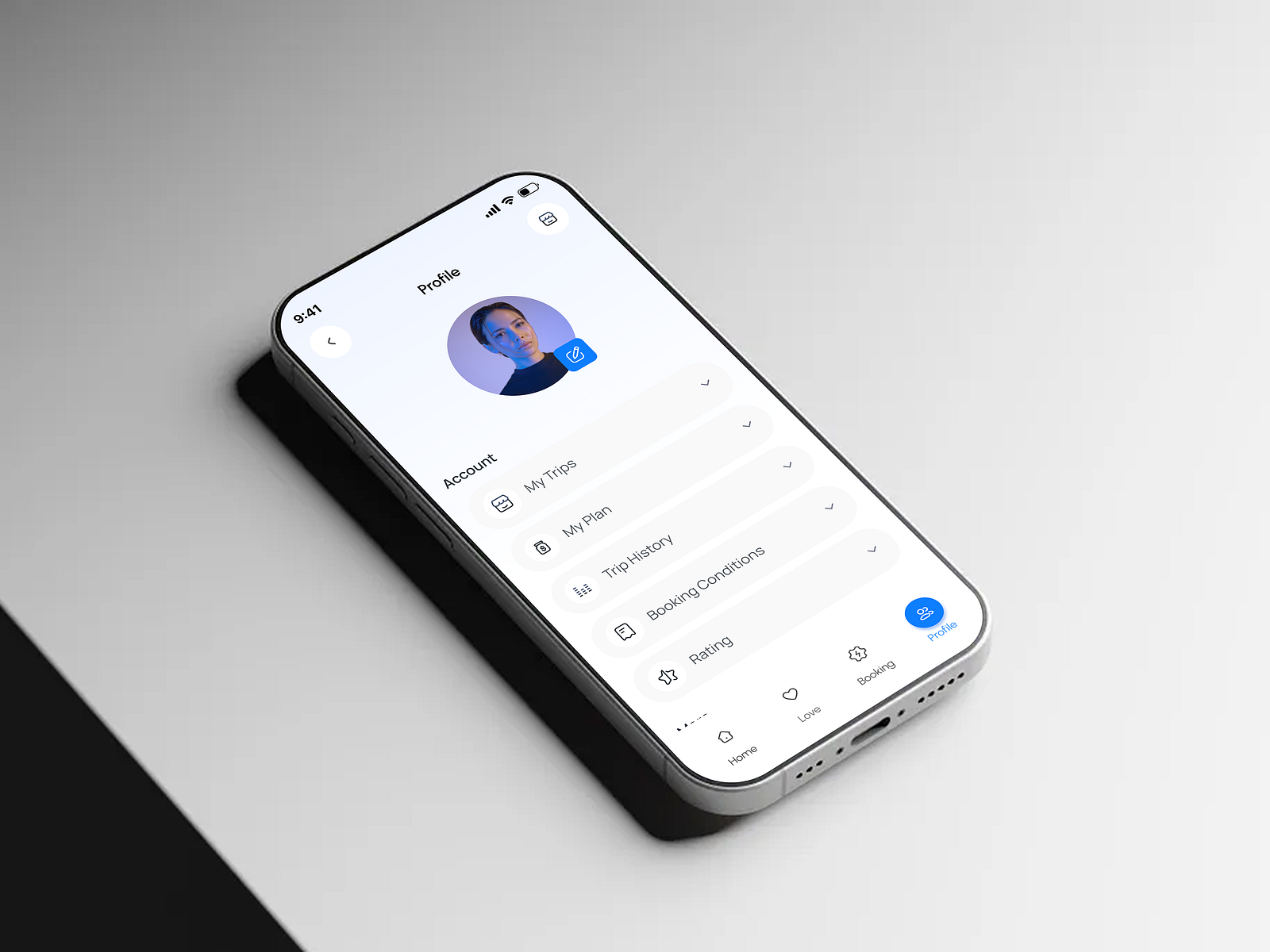 Profile Mobile UI by Md Uzzal Hossain on Dribbble
