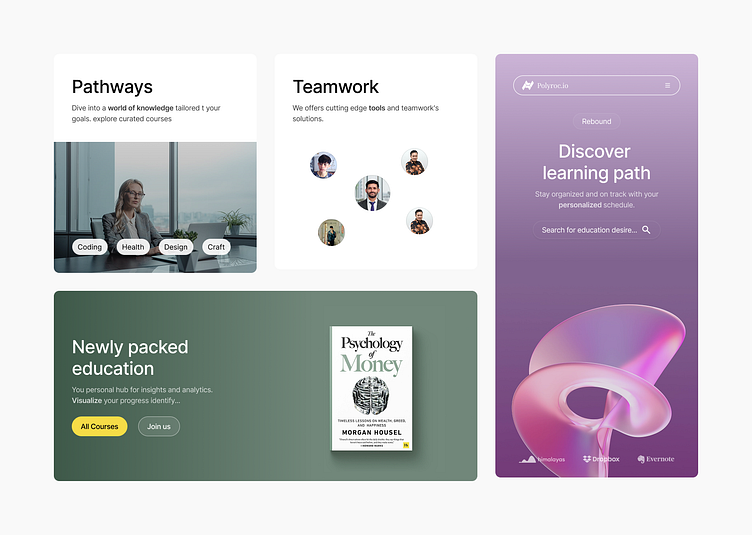 Online Learning Platform UI Design by Aaditya Sharma on Dribbble