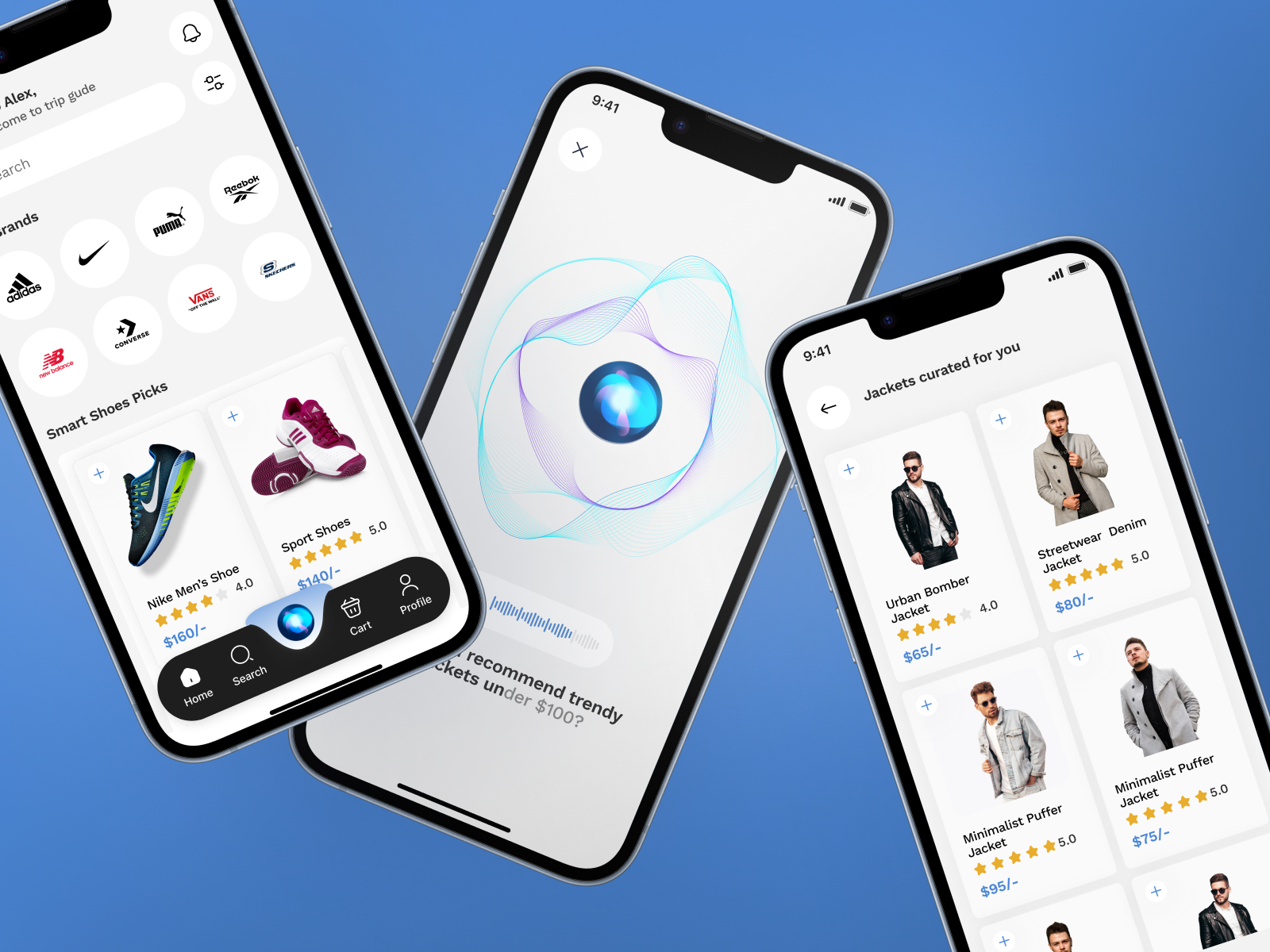 AI Powered Ecommerce App UI Design by Excellent Webworld on Dribbble