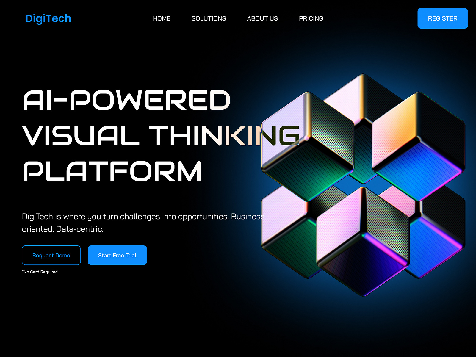 DigiTech - AI-Powered SaaS Platform Hero Section Design by Azmain Fayek Adib on Dribbble