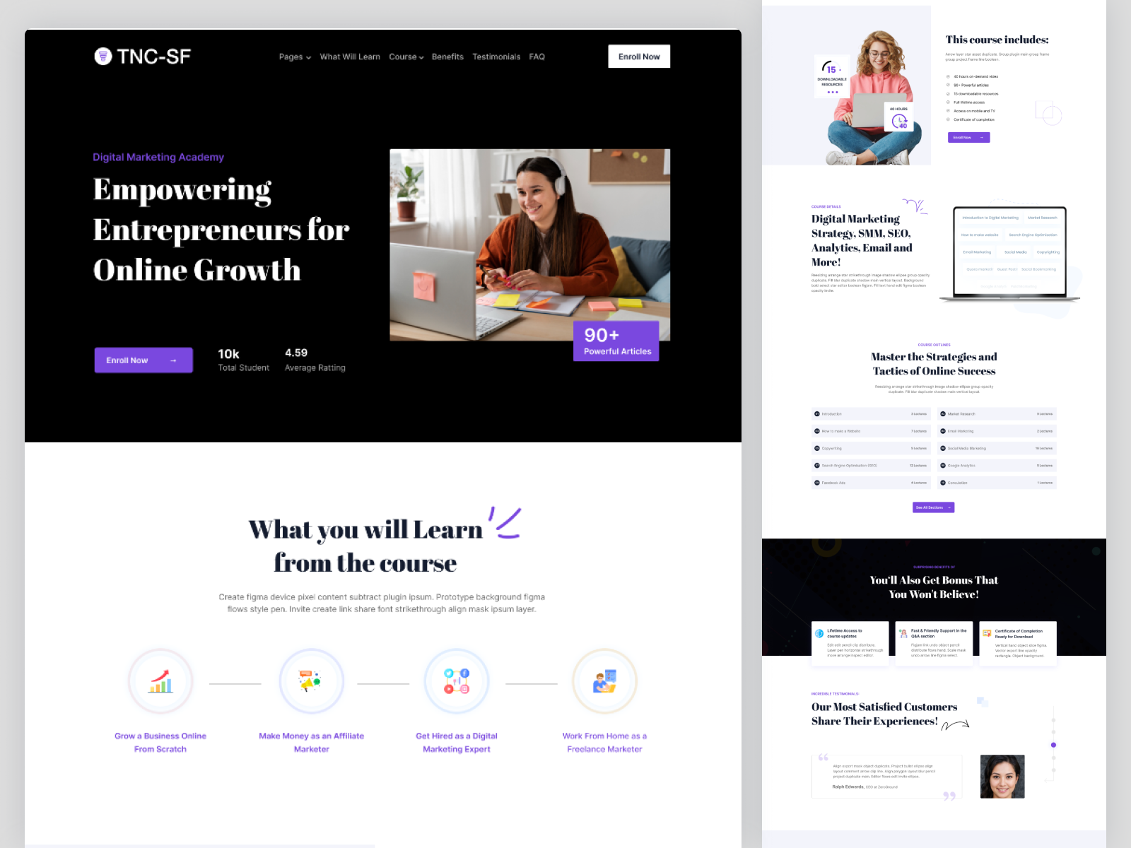 TNC Sales Funnel - Education Website Template by TNCFlow for ThemeNcode ...