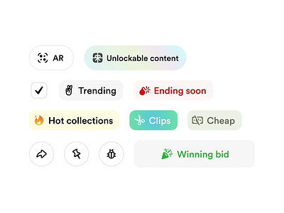 UI Tags & Badges - Dynamic Content Indicators by Eleanor on Dribbble