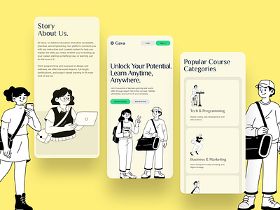 Learning Mobile App UI designs, themes, templates and downloadable ...