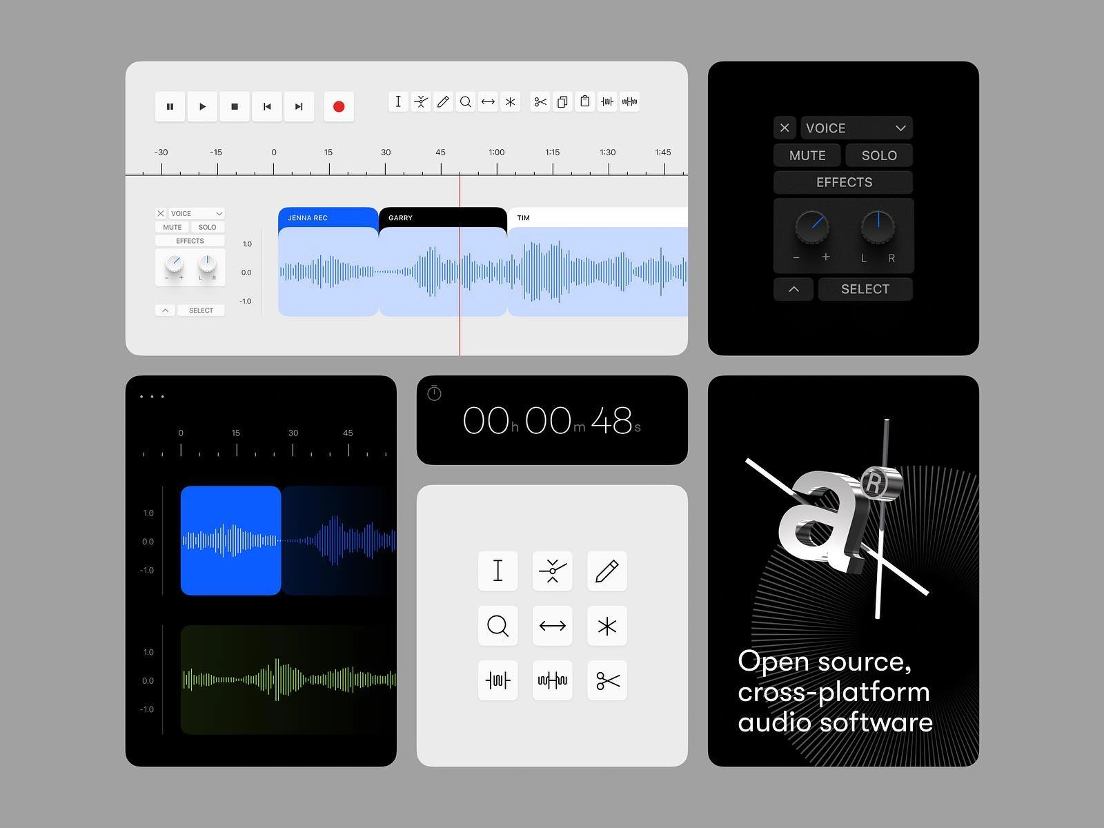 Audioscape: Open-Source Audio Editor UI by Jae Carn on Dribbble