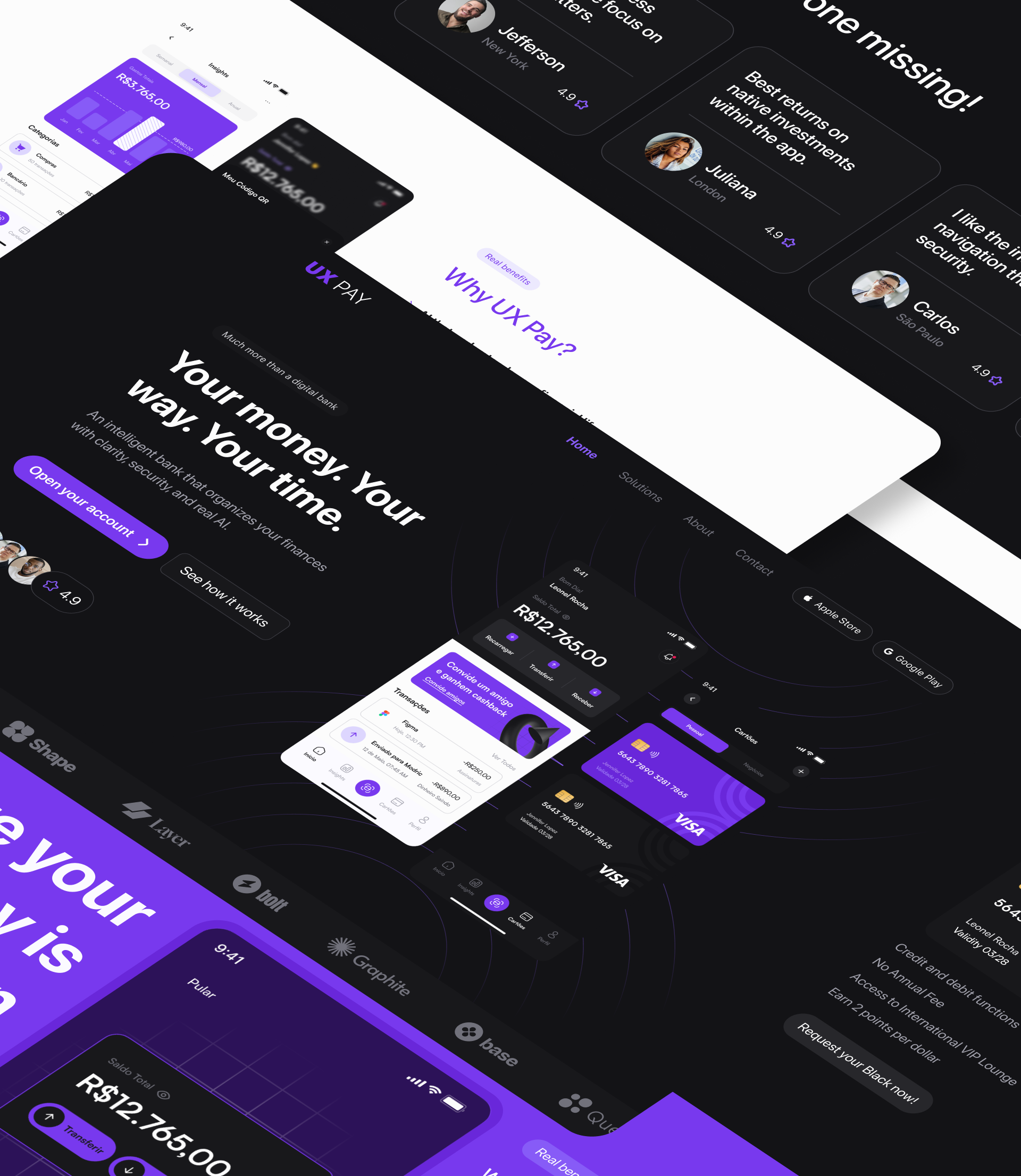 UX Pay Digital Bank | One Page by Studio Responsivo on Dribbble