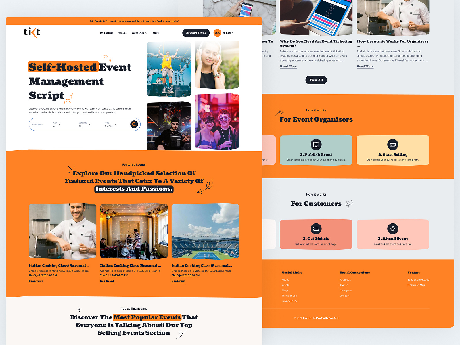Event Ticketing Website UI Design - Tickettailor by Ali Raza on Dribbble