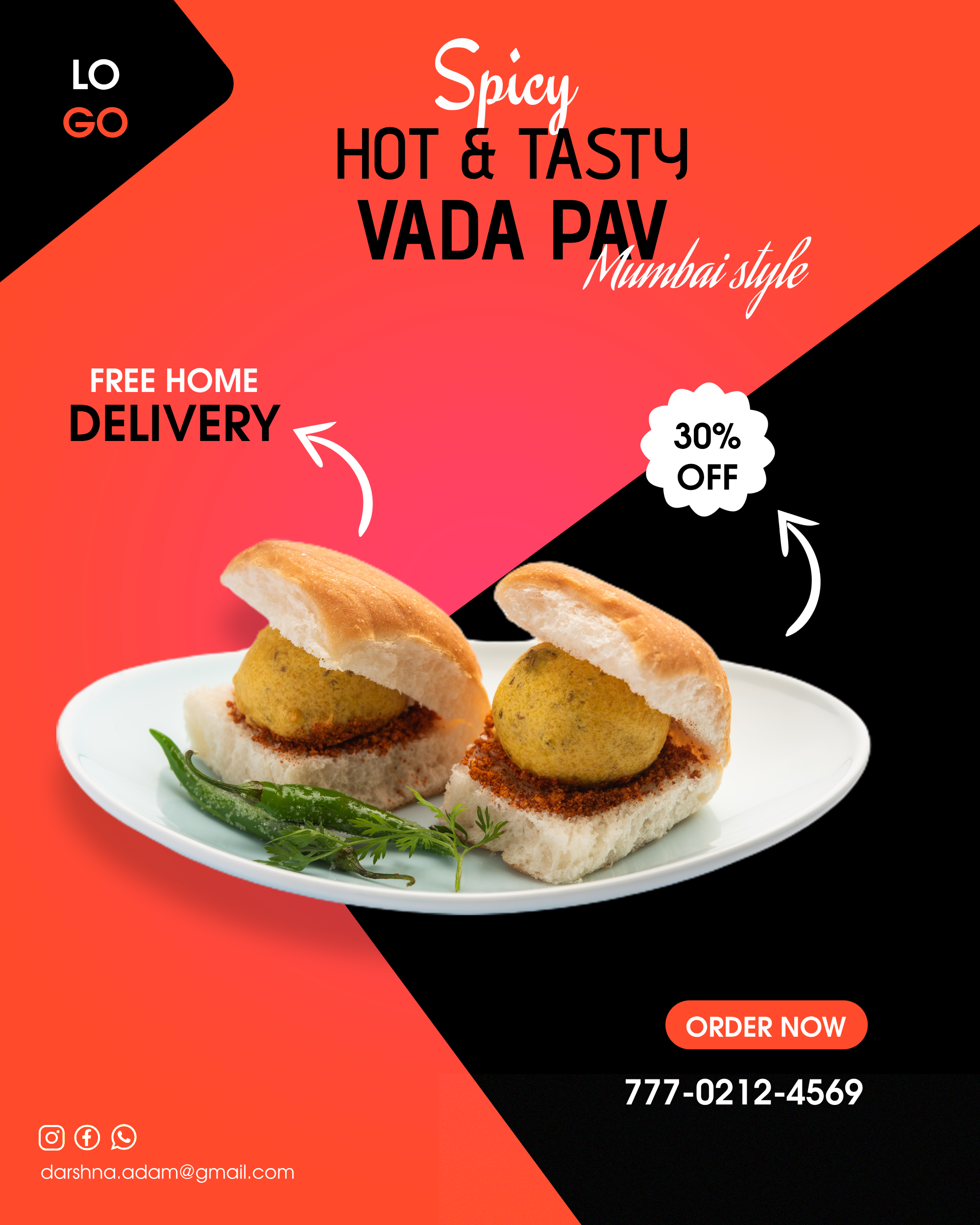 Bold & Tasty: Food Poster for Delivery Campaigns by Darshna Adam on ...